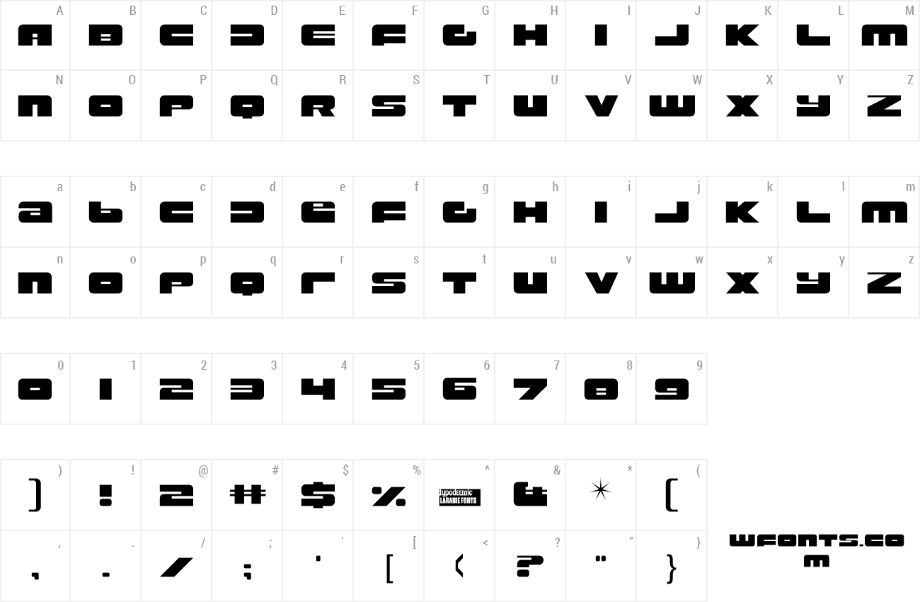 Rustproof Body Font