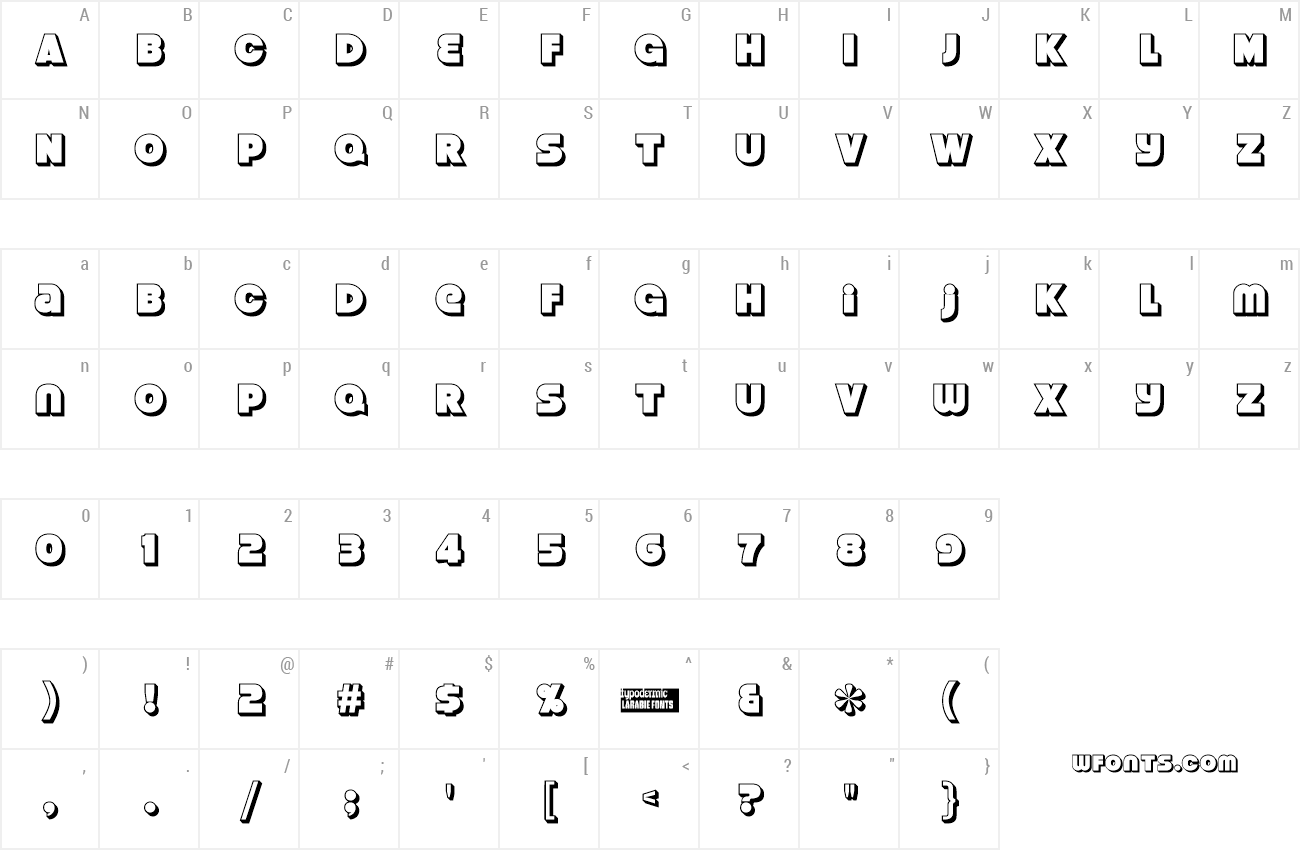 Strenuous 3D Font