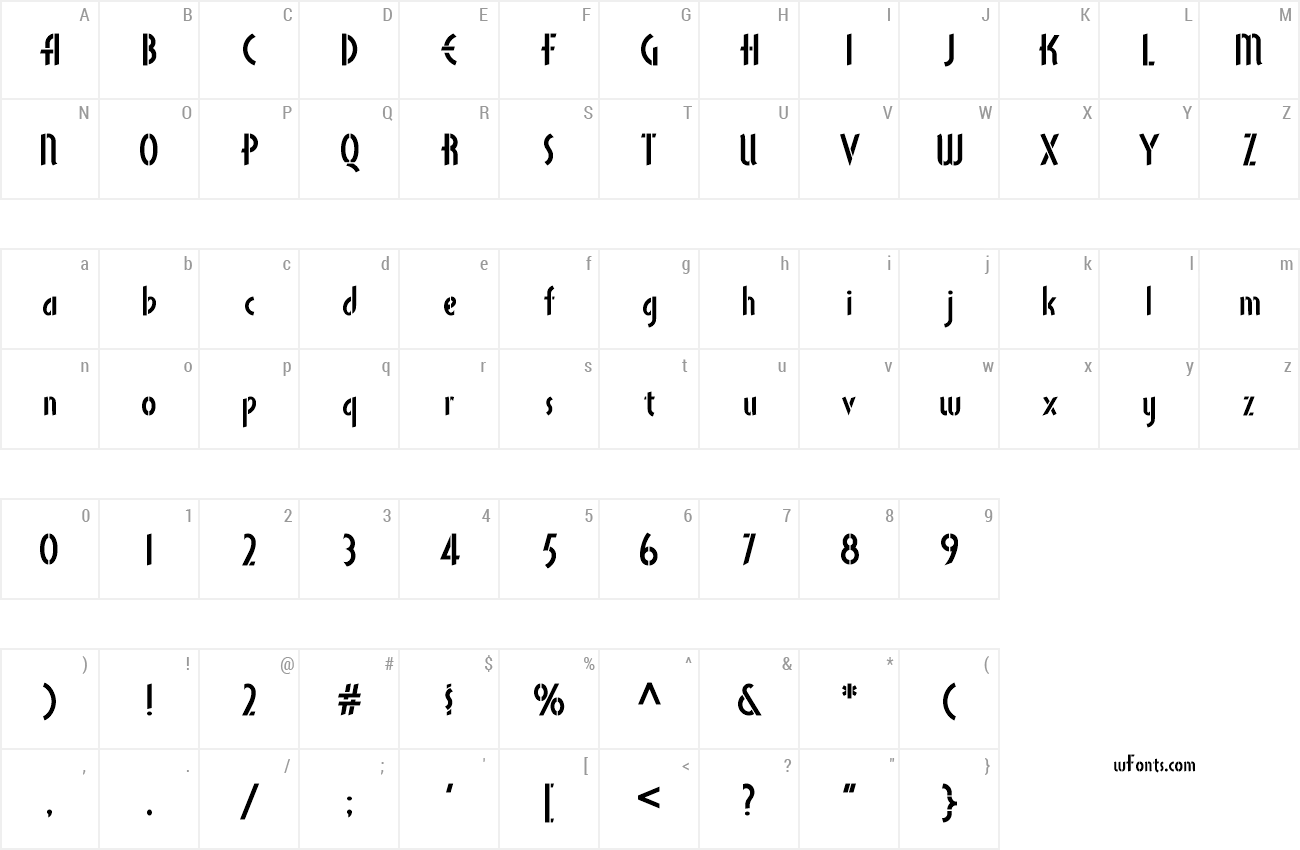 MatthewsModernStencilNF Font