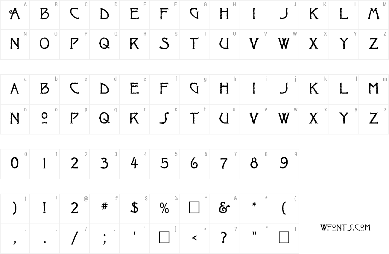Jagged Regular Font