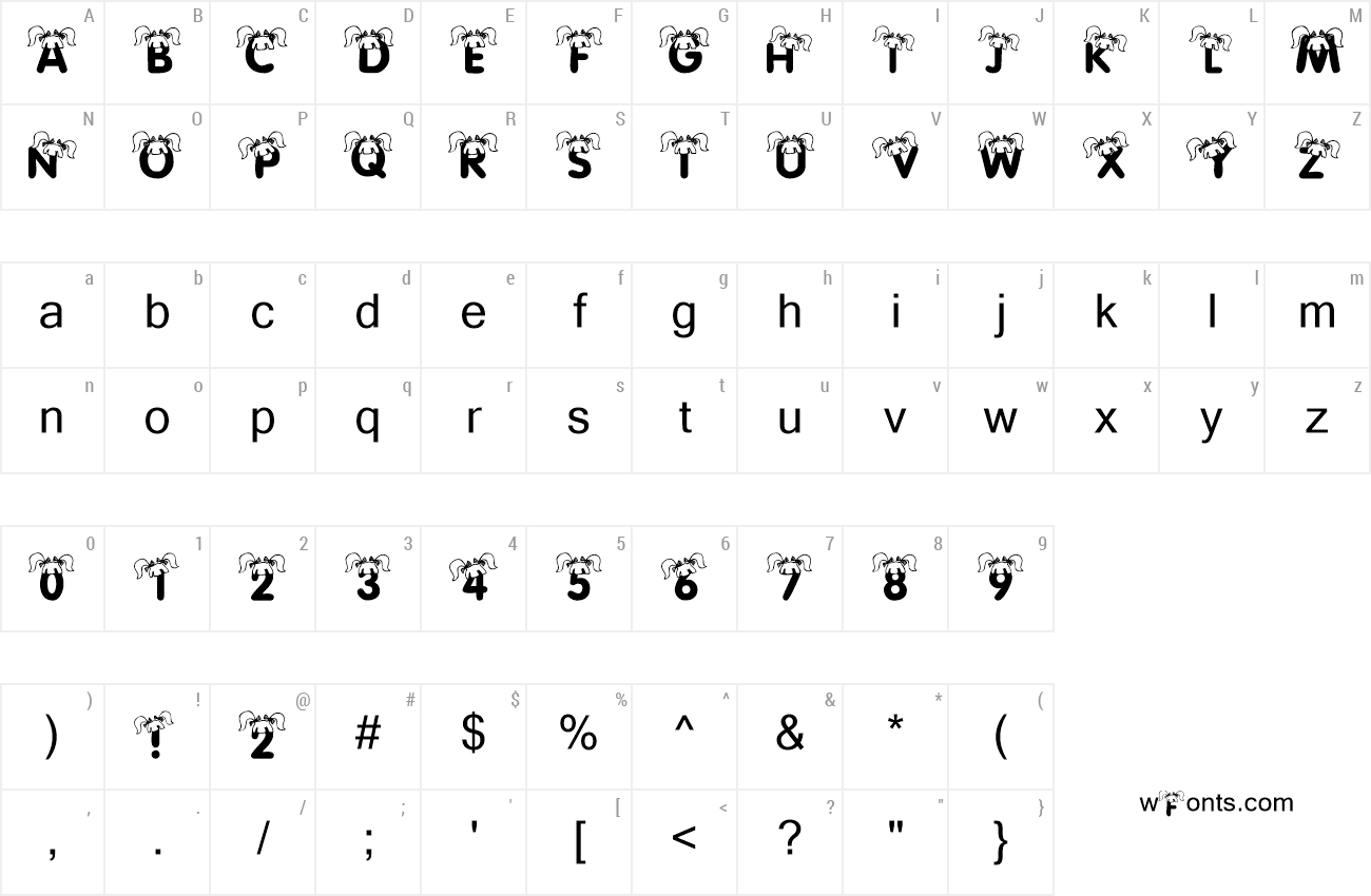 101! Pig TailZ Font