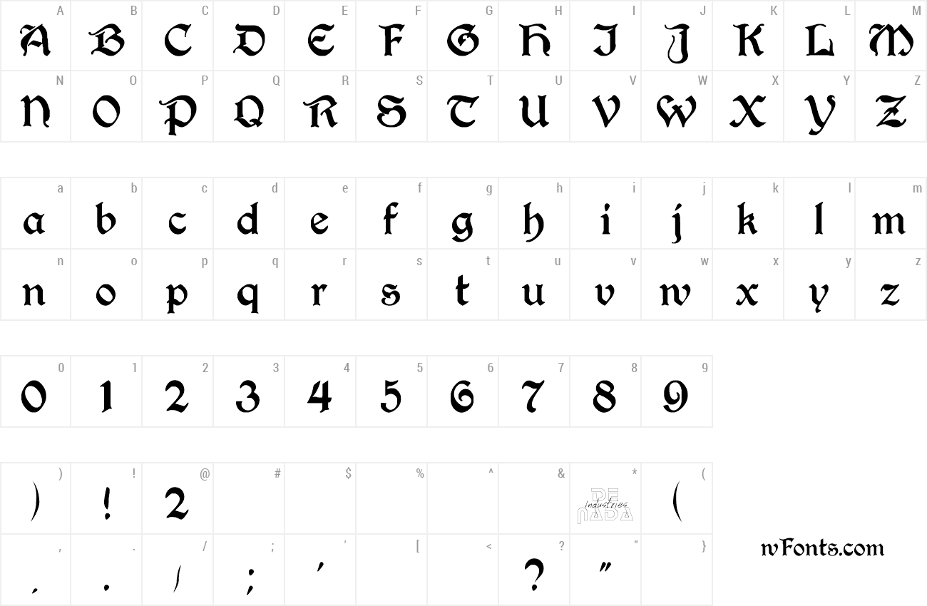 Perry Gothic Font