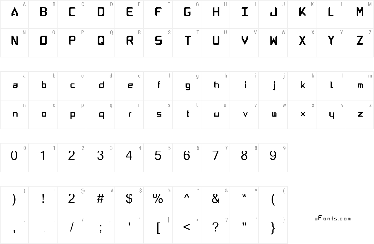 Abandon Alphabeta Font