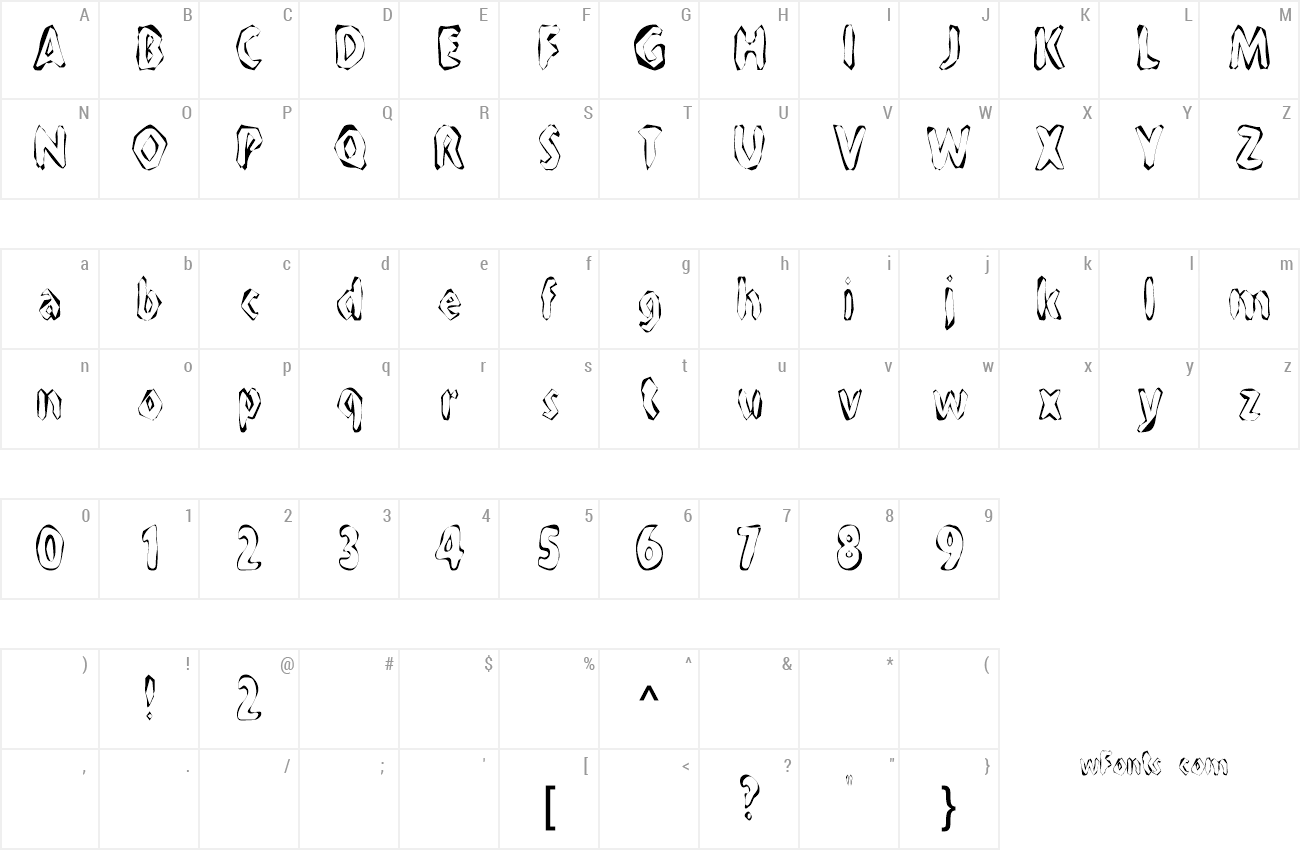 FlintPrintCondensed Font