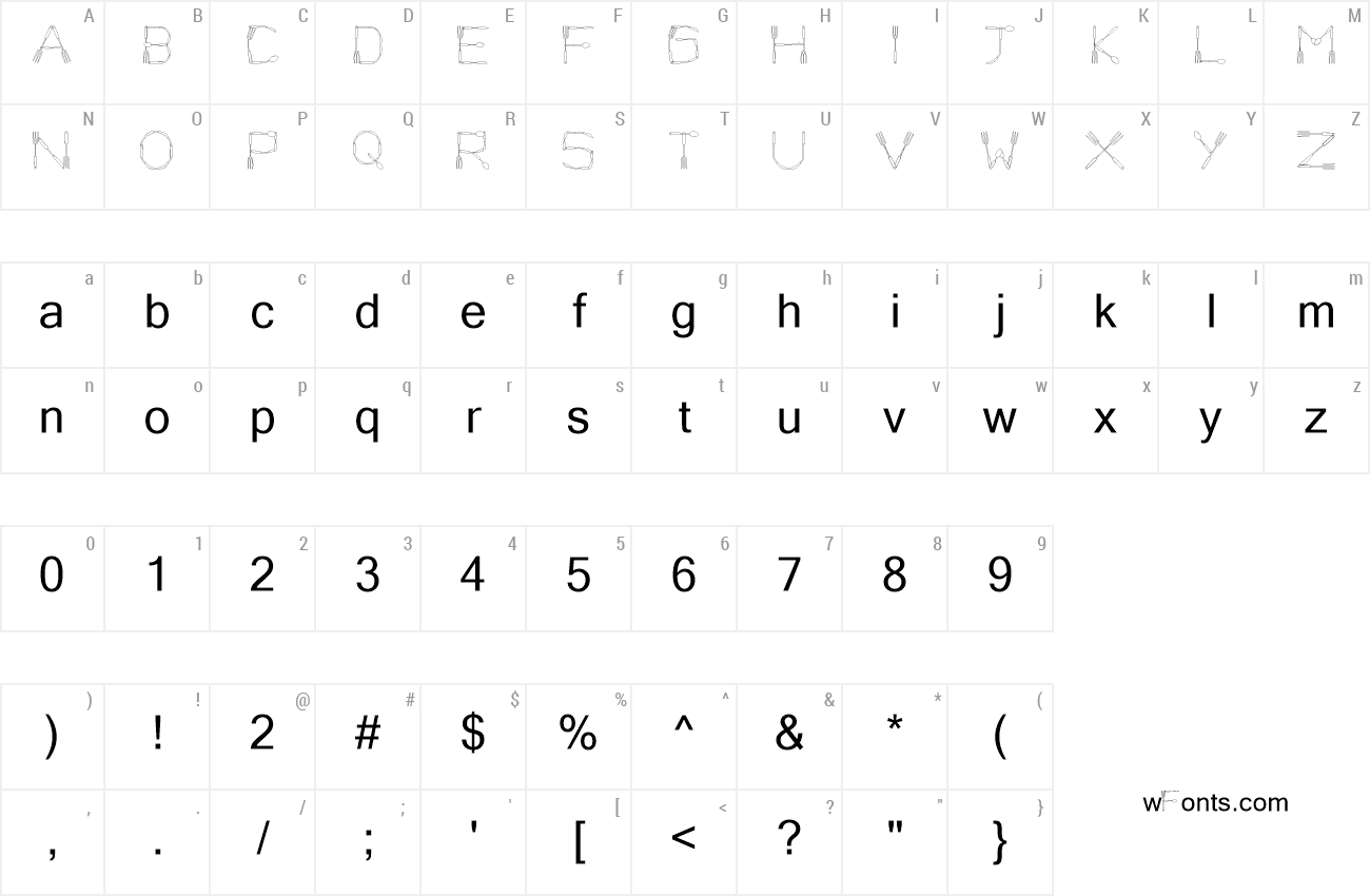 SL Fork'n Font Font