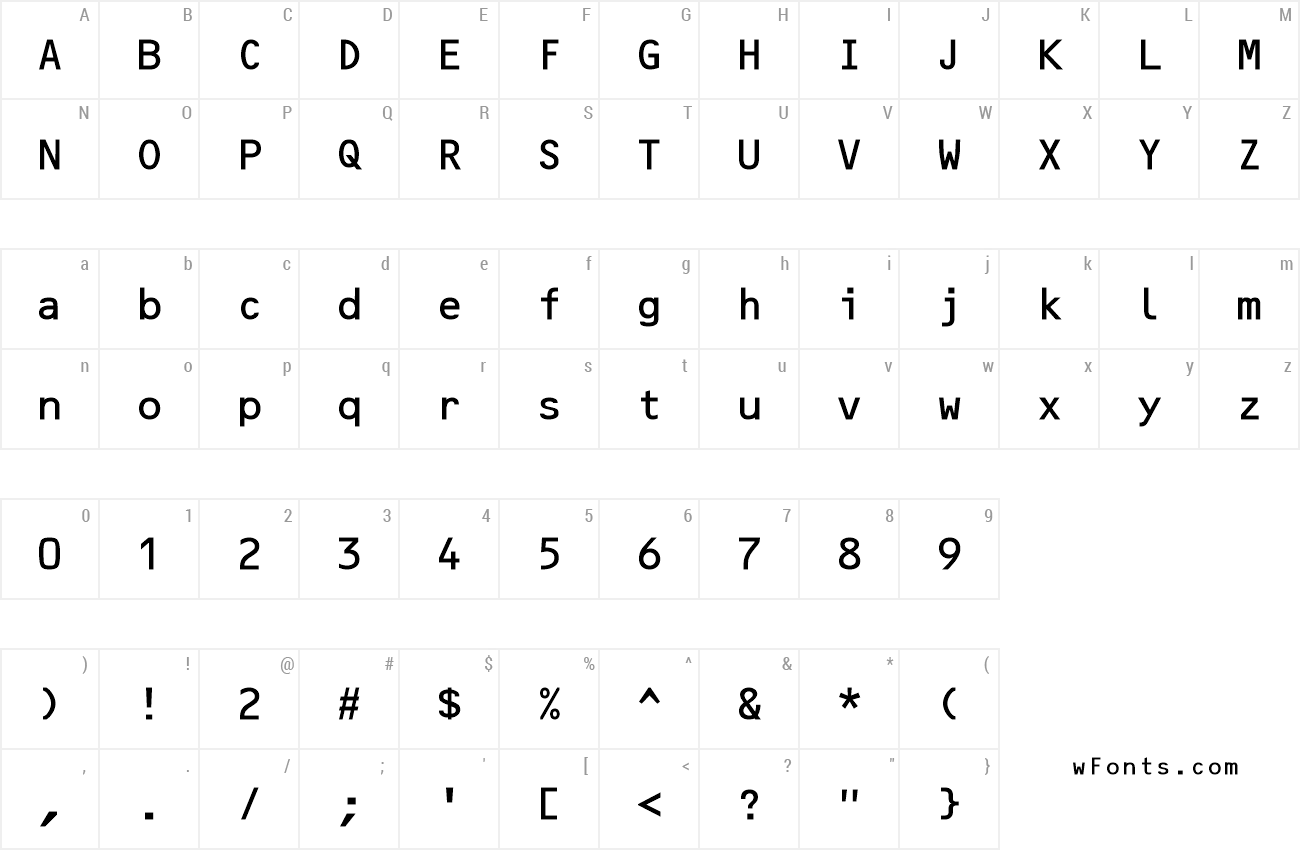 Optical B Font