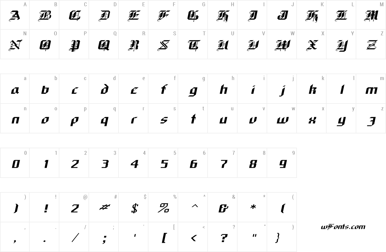Gothic-Extended Font