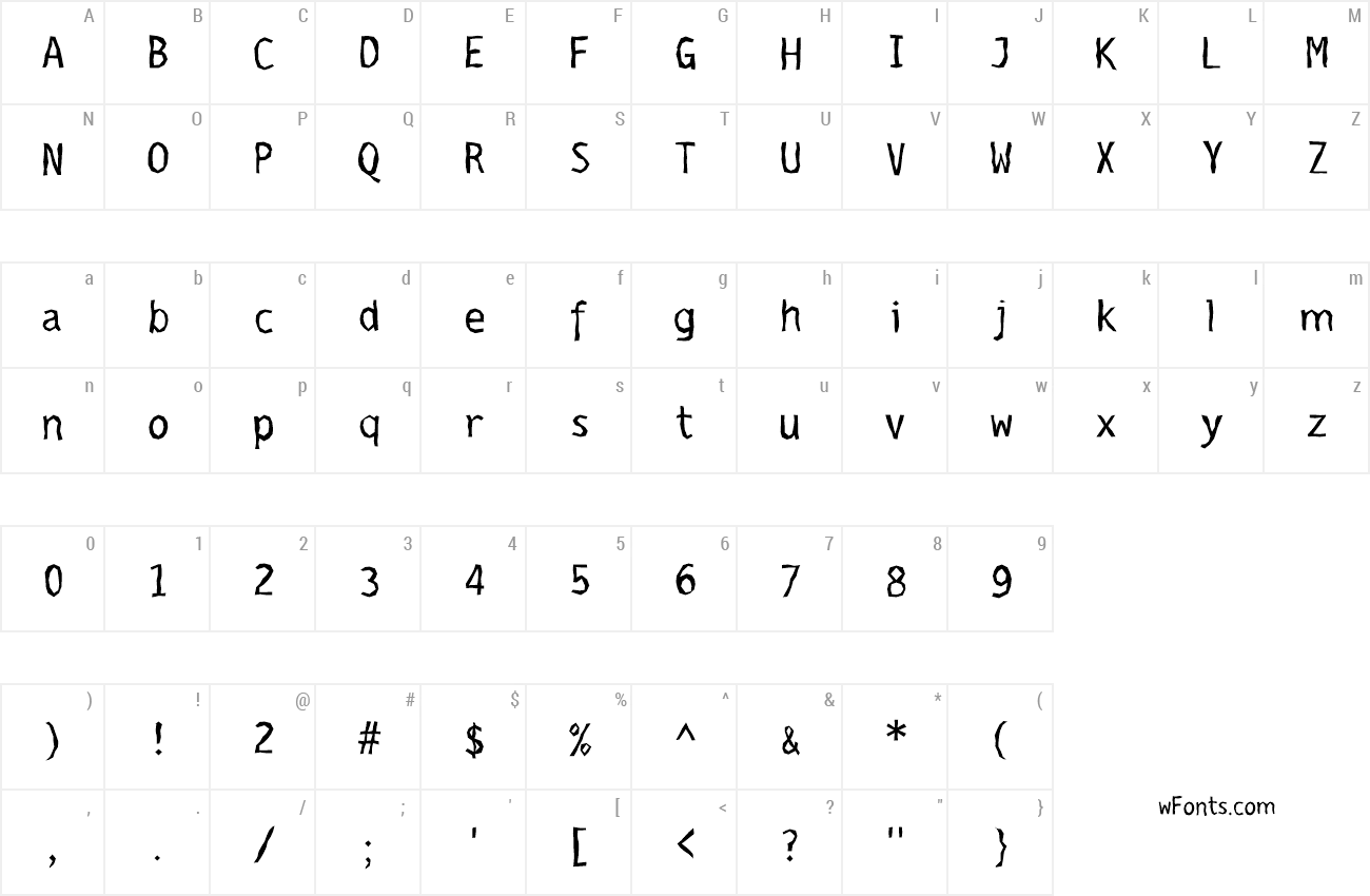 Earthquake Typewriter Font