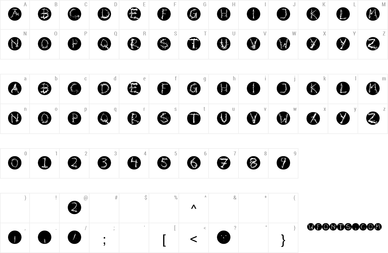 Ink Alphabet Font