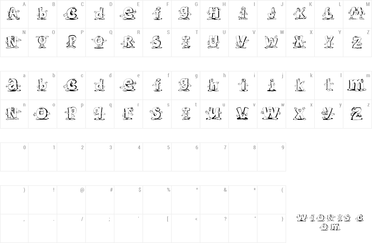 Letter Beings Font