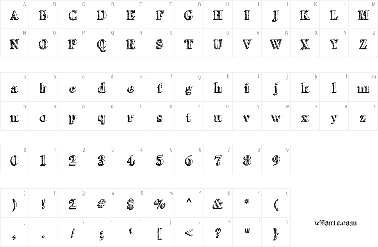 Grutch Shaded Font
