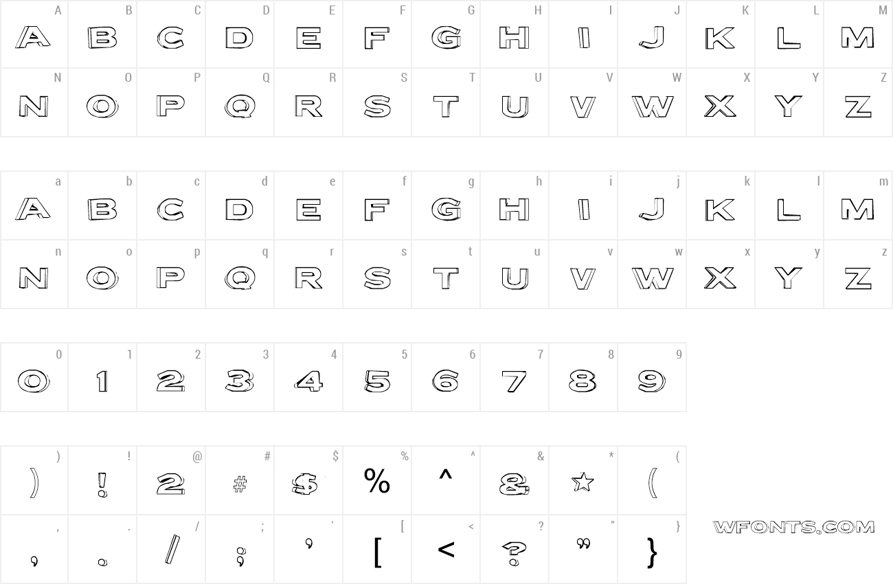 Letter Set Font