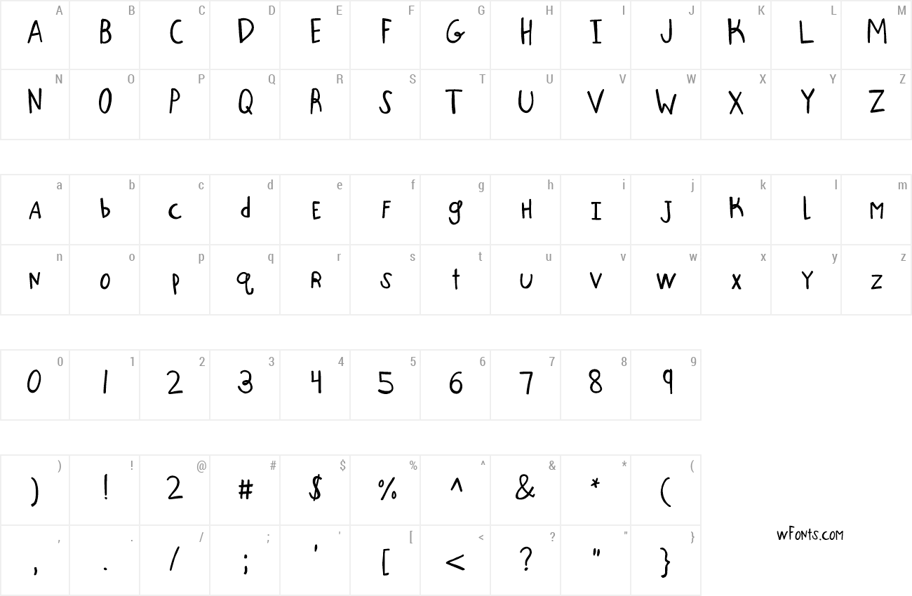 KB One Big Scrape Font