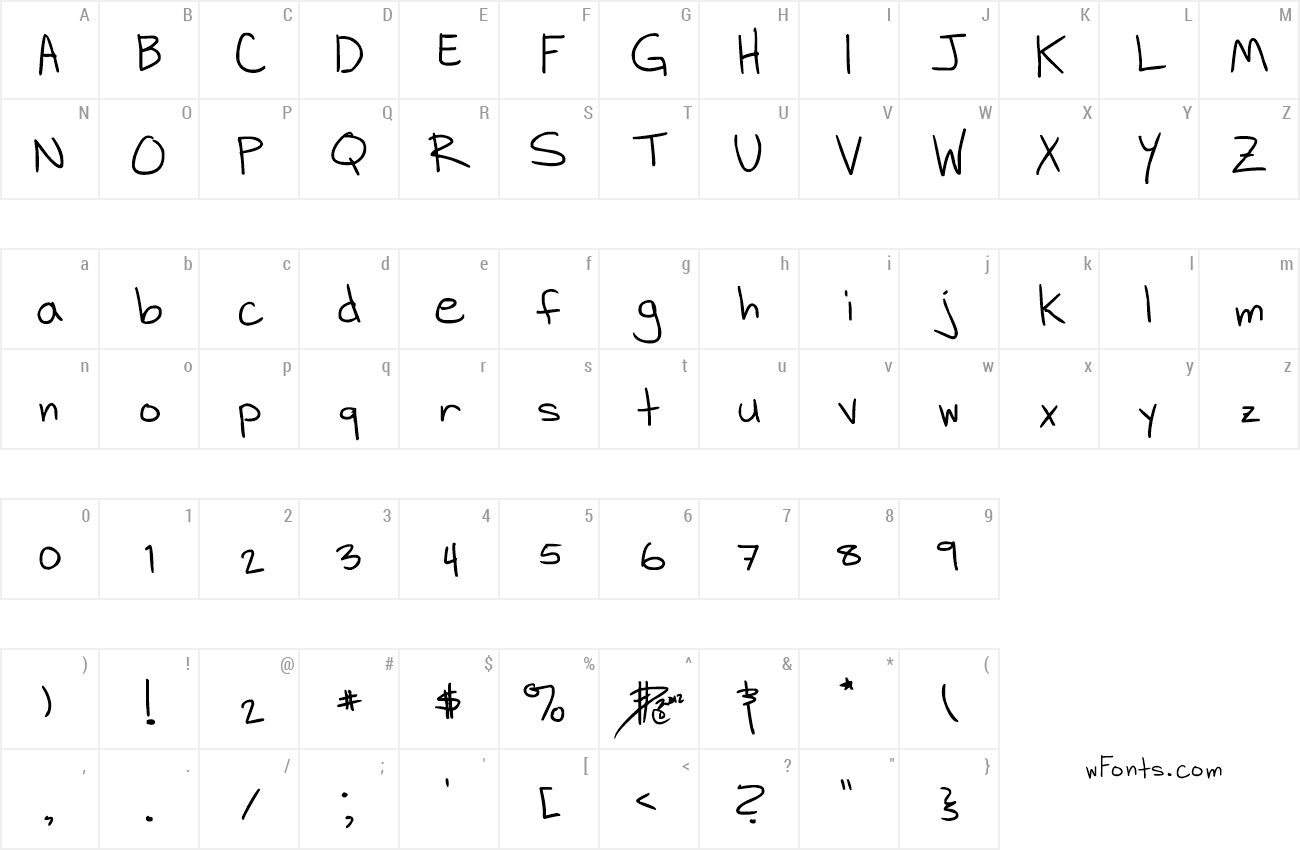DH Hand Scribblies Font
