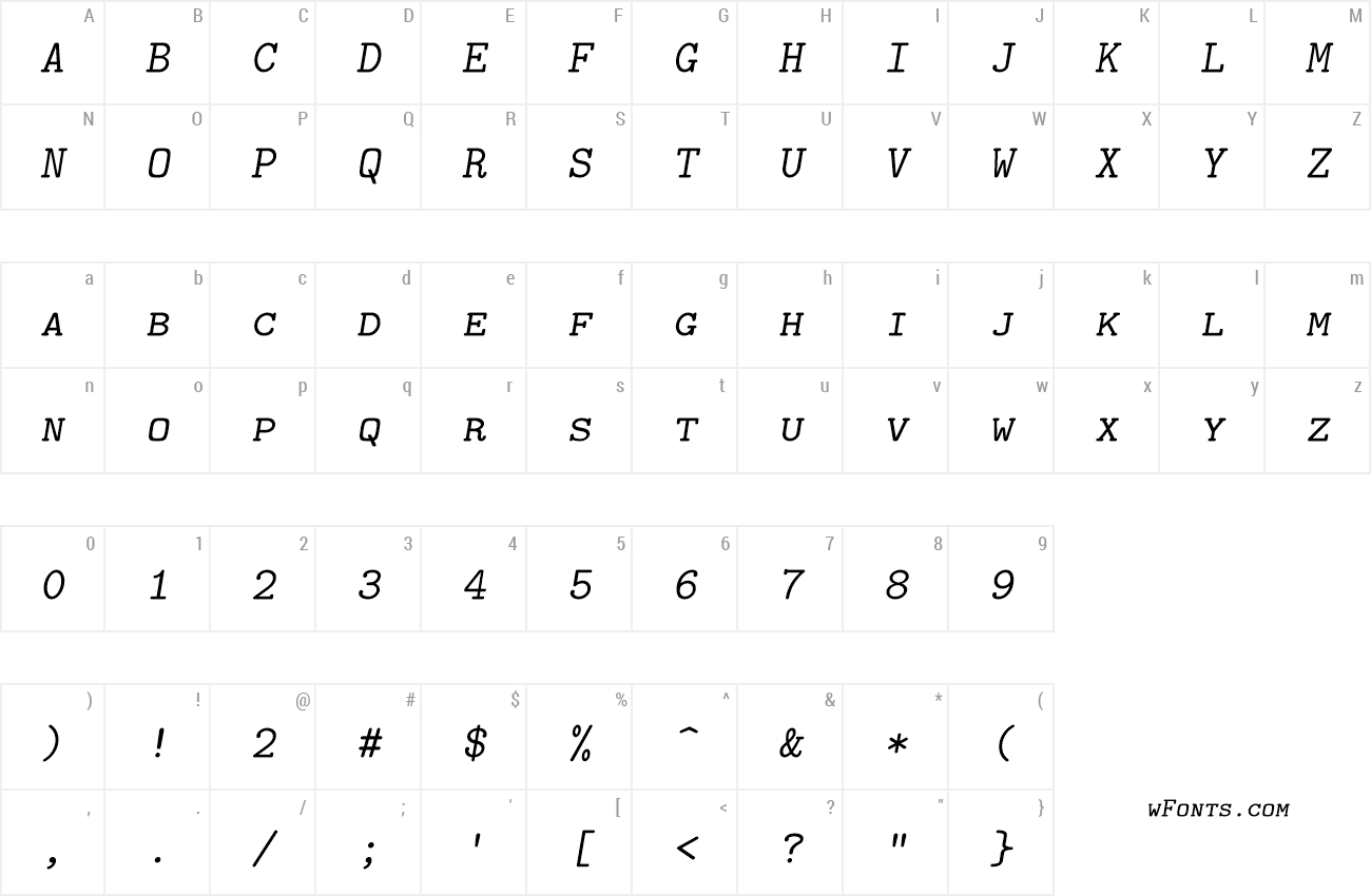 Latin Modern Mono Caps Font