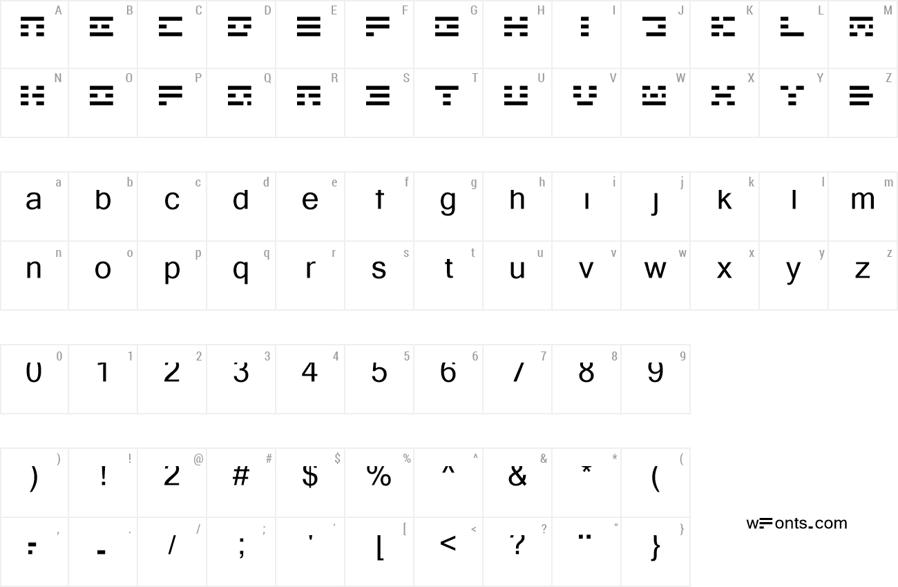 3 Lines Font