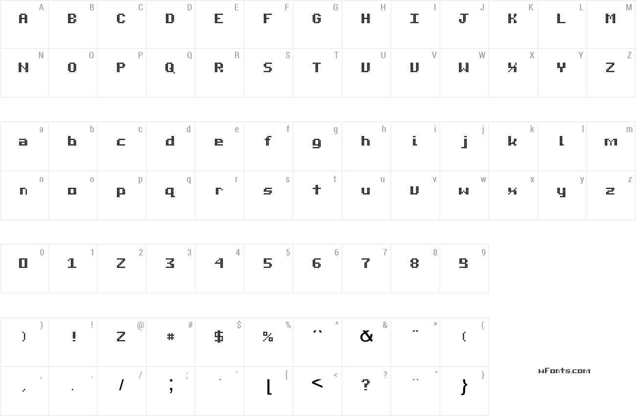 Dot type Font