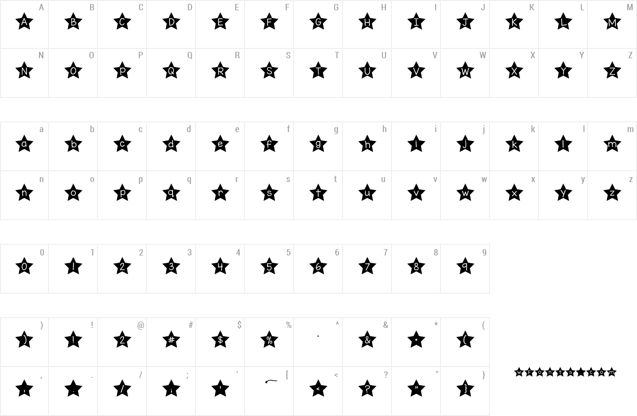 KG All Of The Stars Font