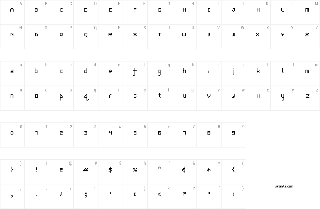 Big Bit, Small Bit Font