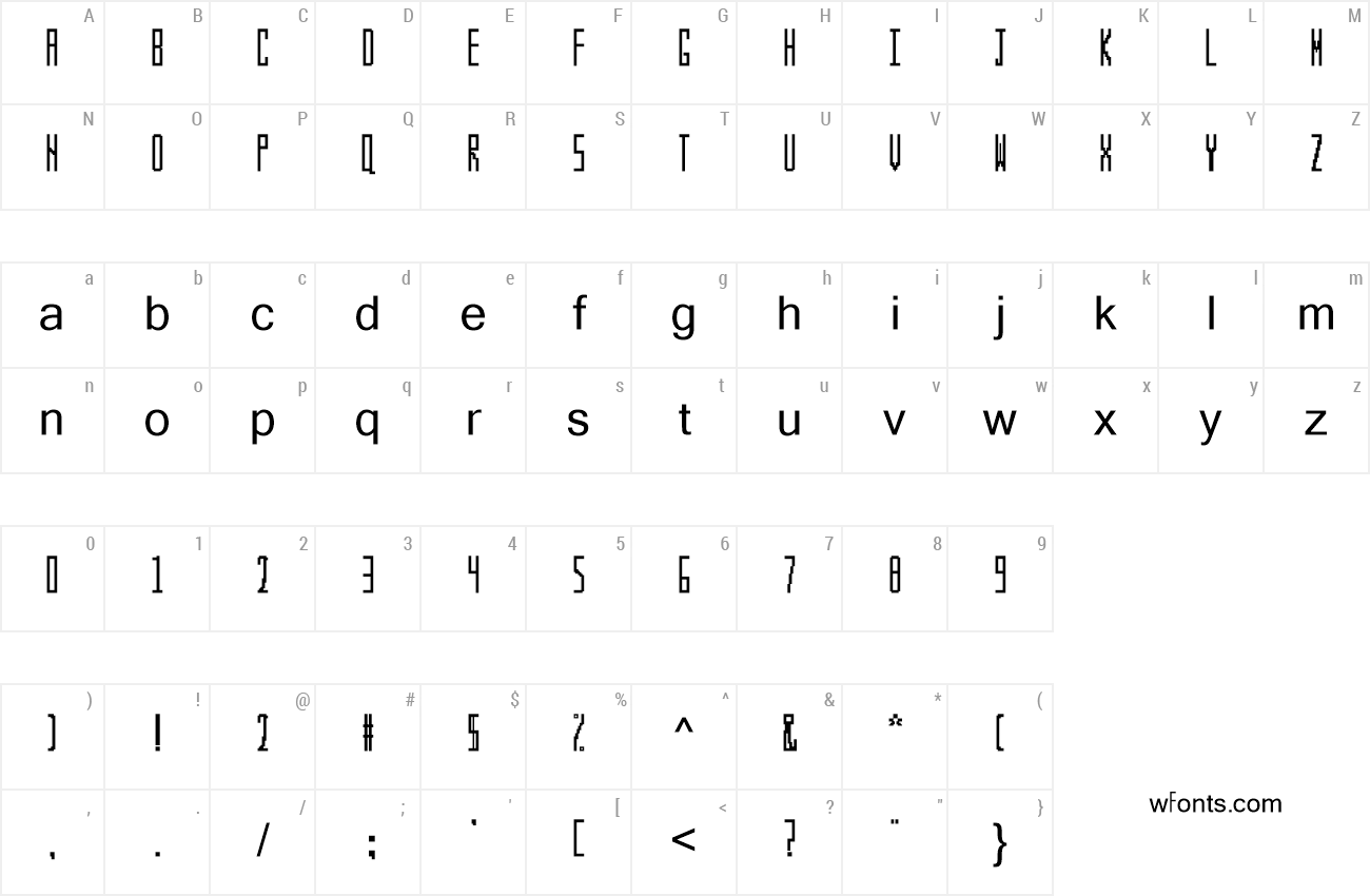 Squeeshed Font