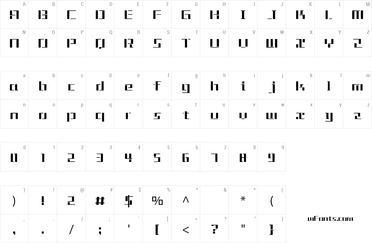 Tetris Font