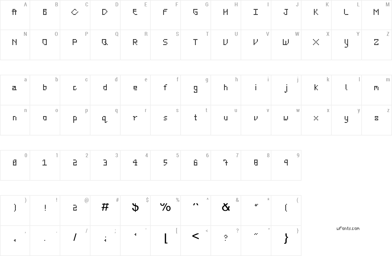 Chipped Font