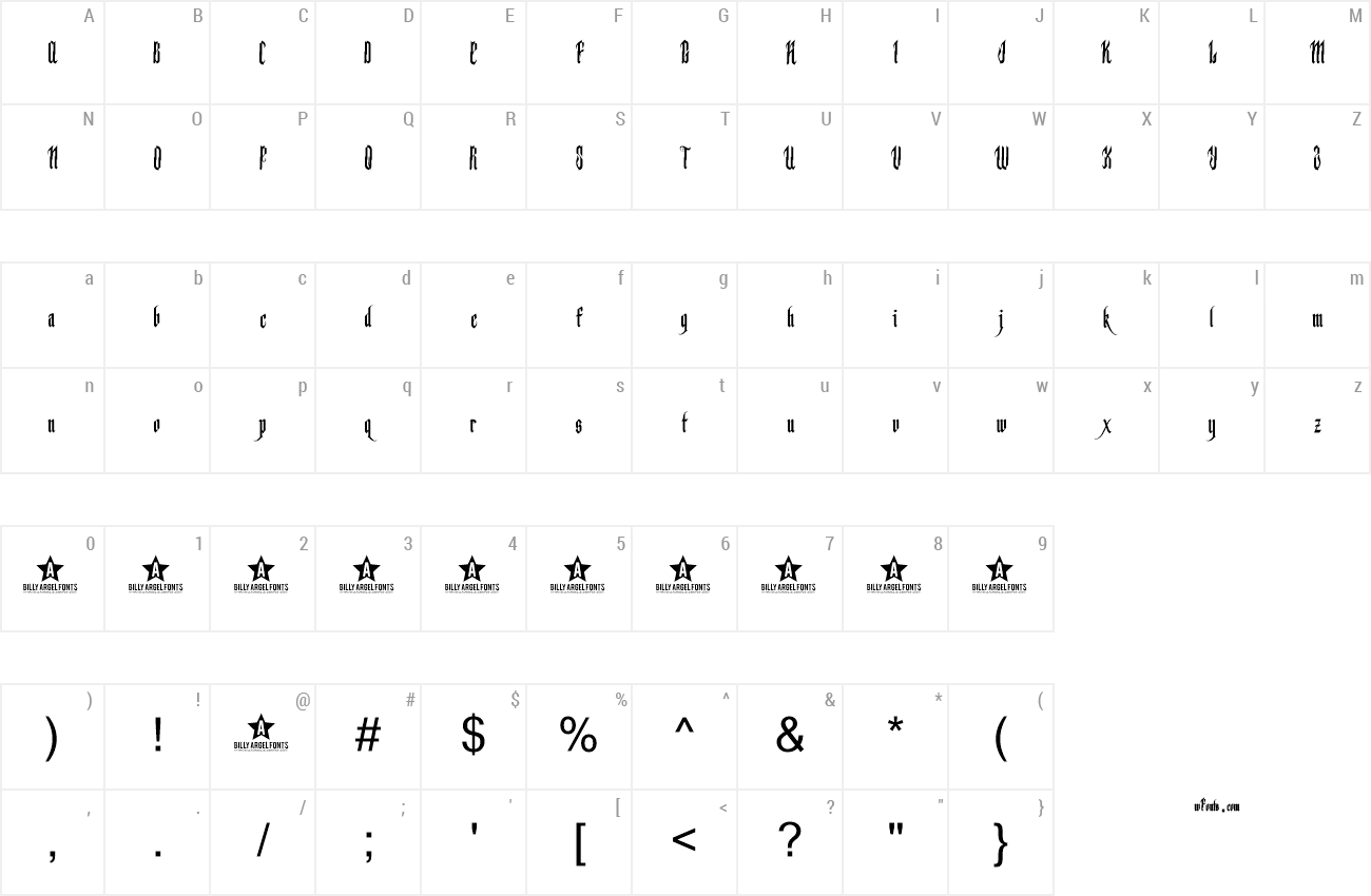 Back Stab Font