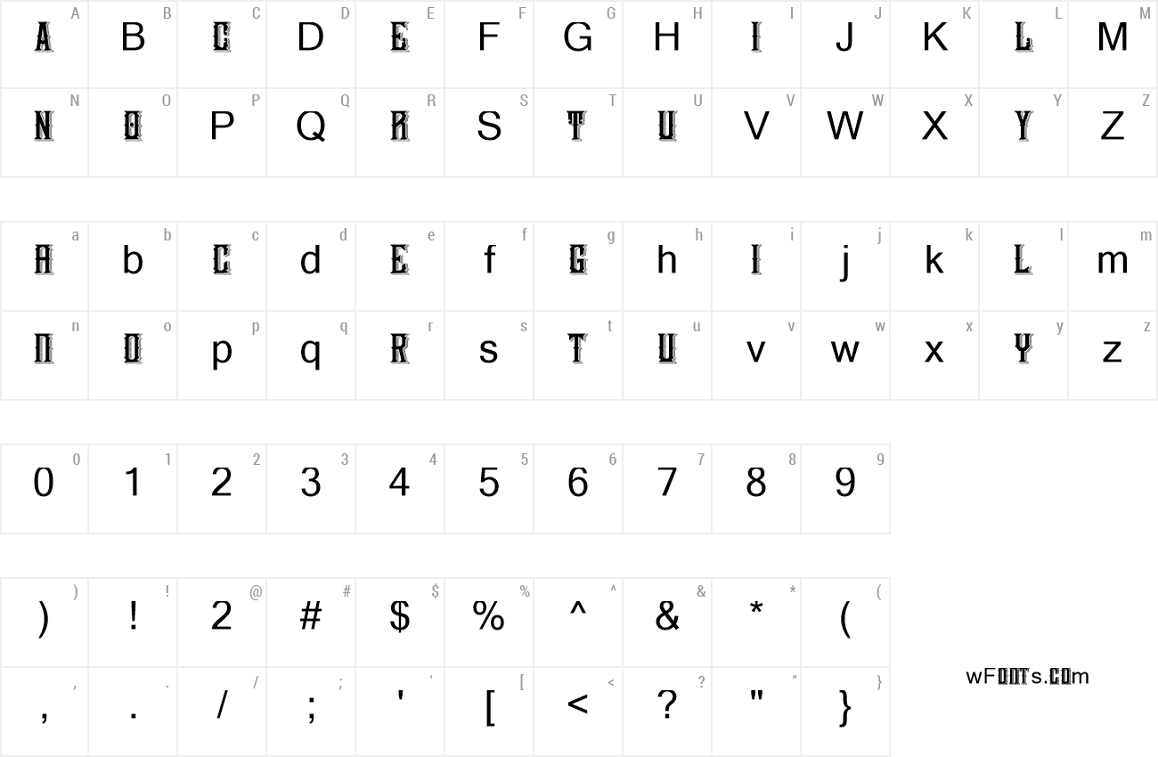 National Currency Font