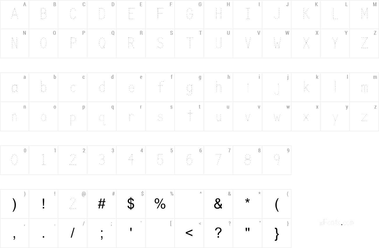 Trace Font