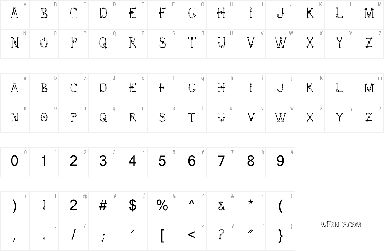 Skull and Bones Font