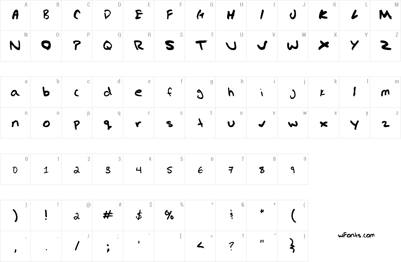 Greg's Hand Font