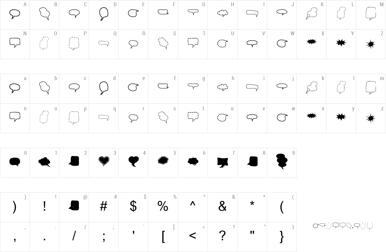 Alin Speech Bubbles 2 Font