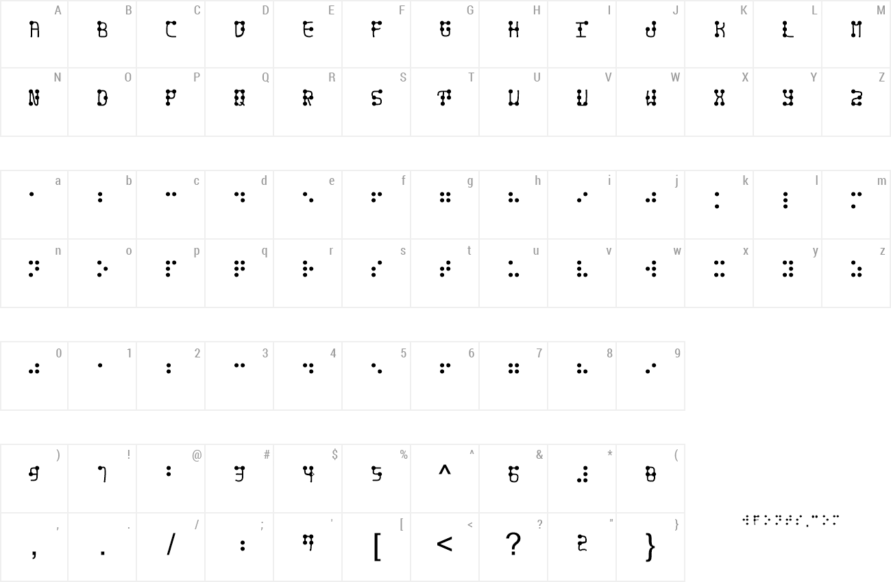 tentenalphabet Font