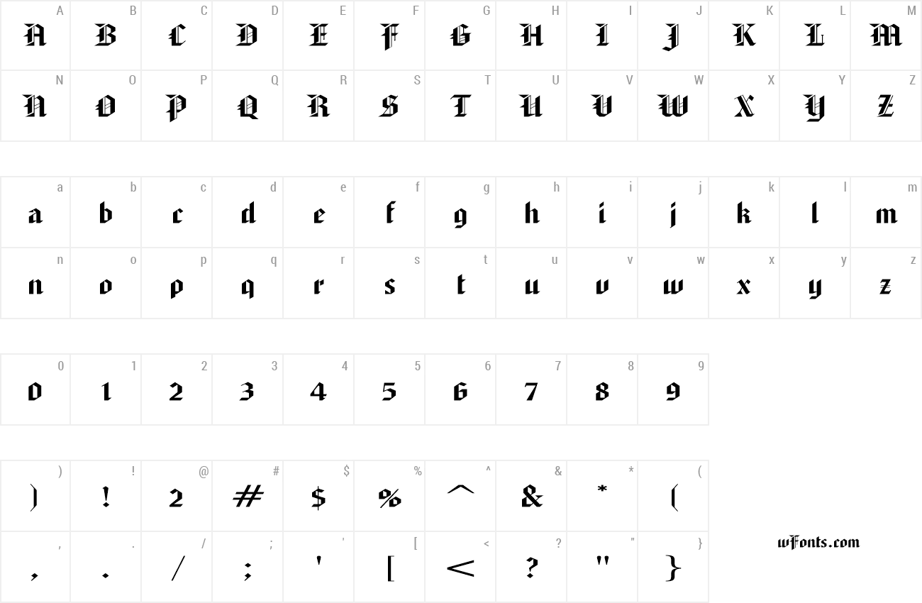 Gothic 32 Extended Font