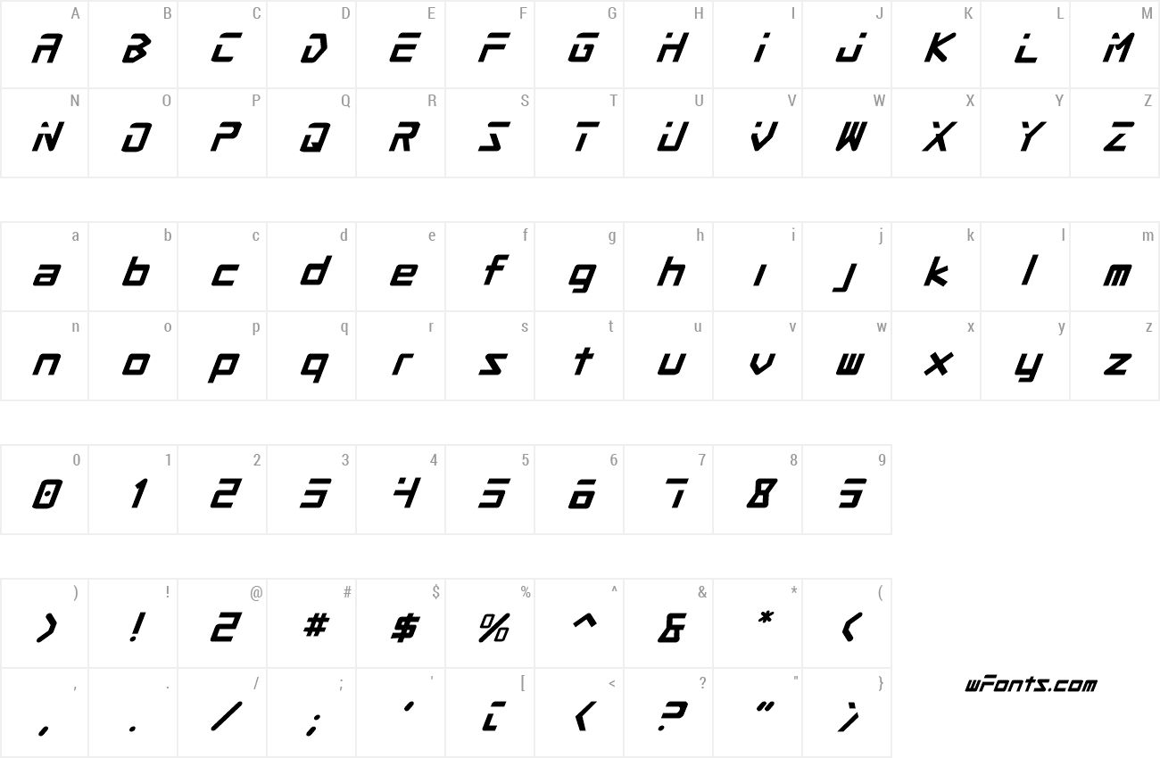 Procyon Italic Font