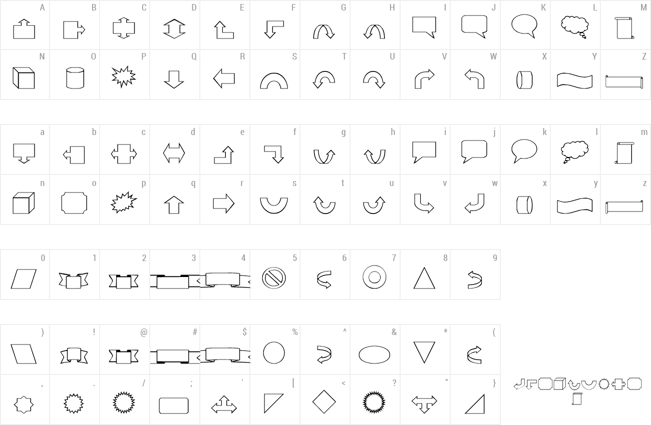 Vari Shapes Font
