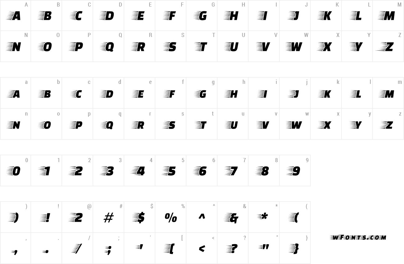 Faster One Font