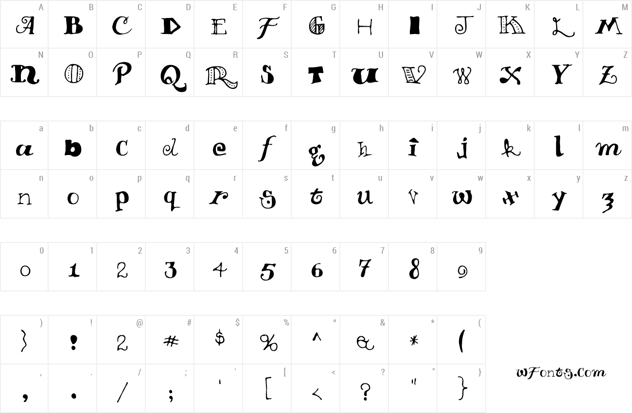 Wacky Font