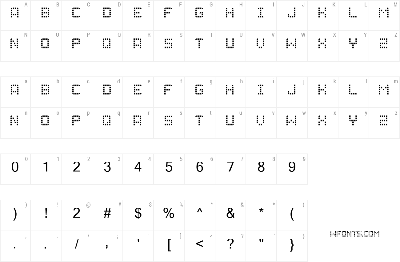 Grid Font