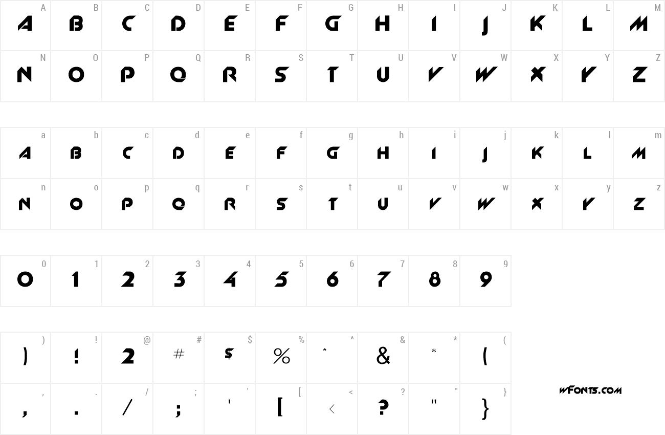 slant Font