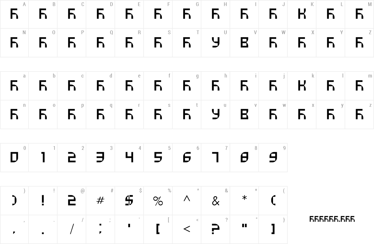 VUK-25 Font