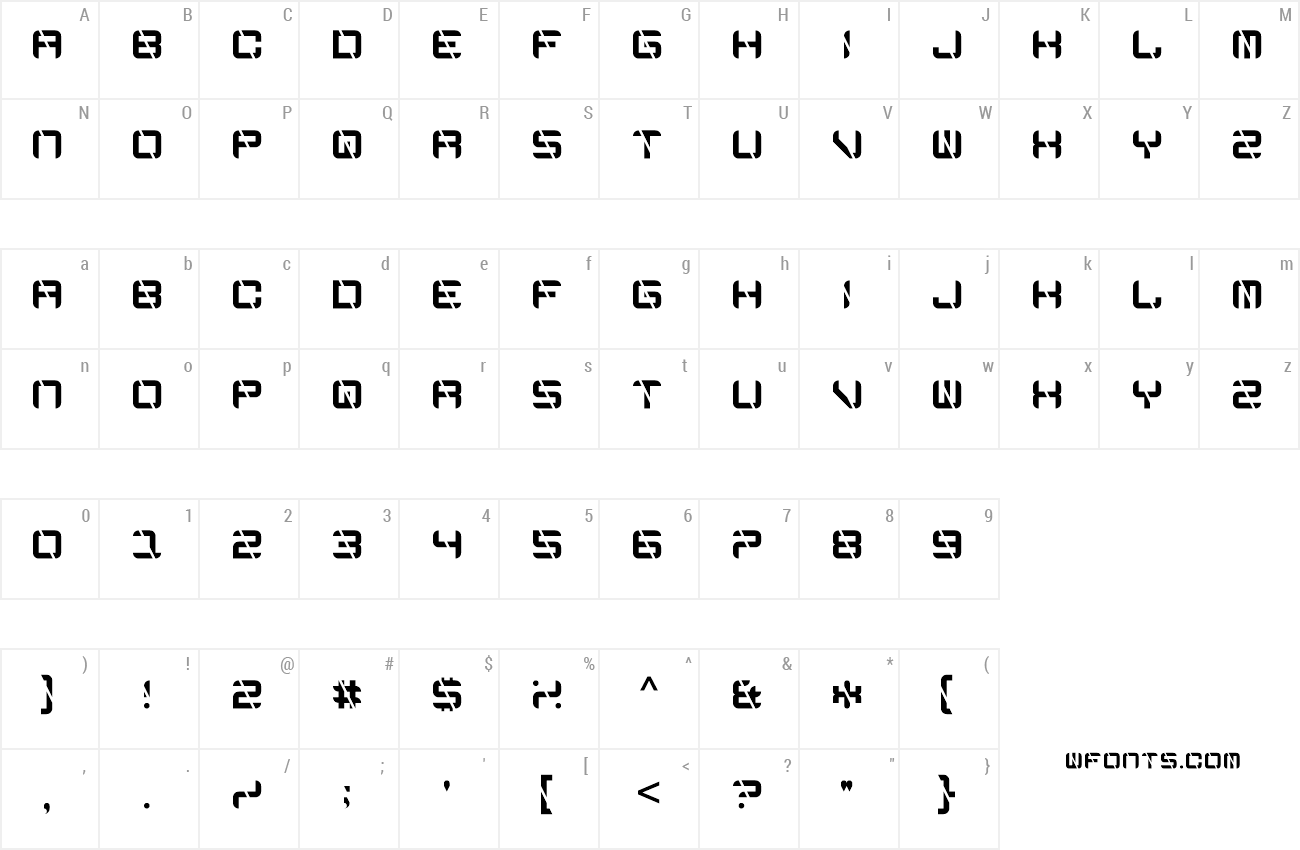 Edge Cutting Font