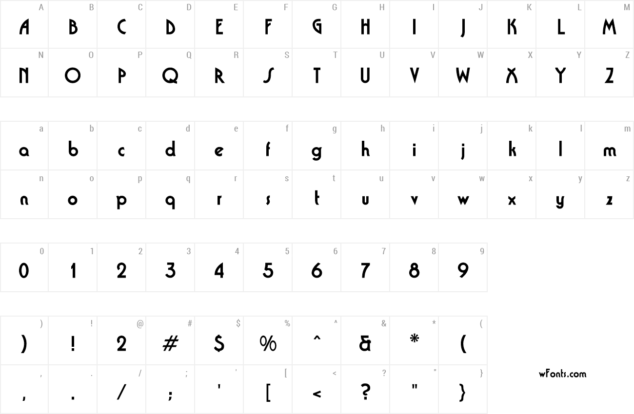 Tasmin Reference Font