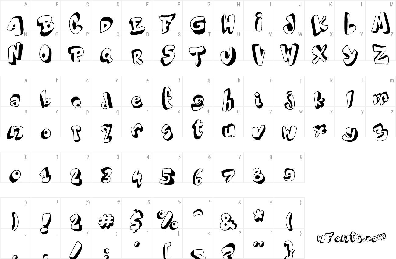 World Black Shadow Font