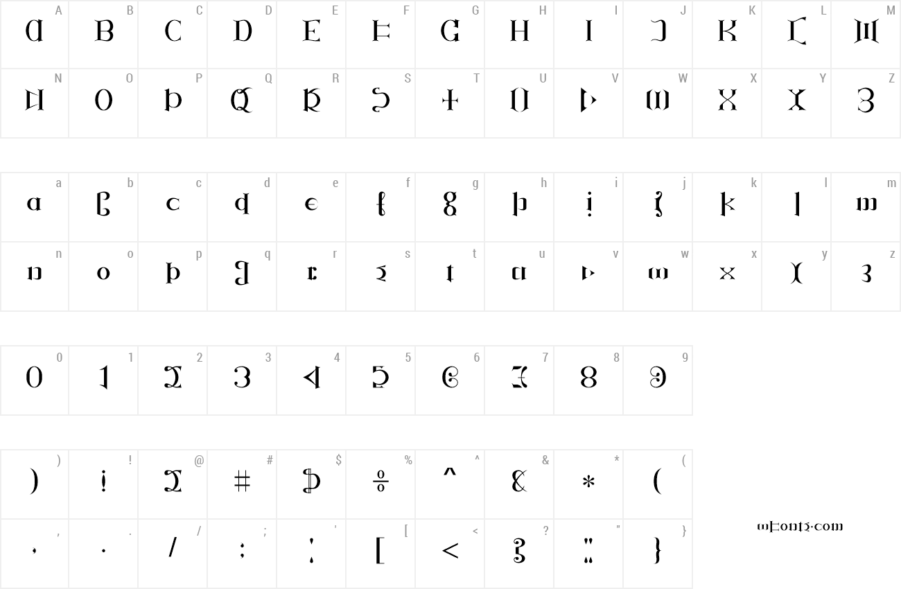 Lake Reflection Font