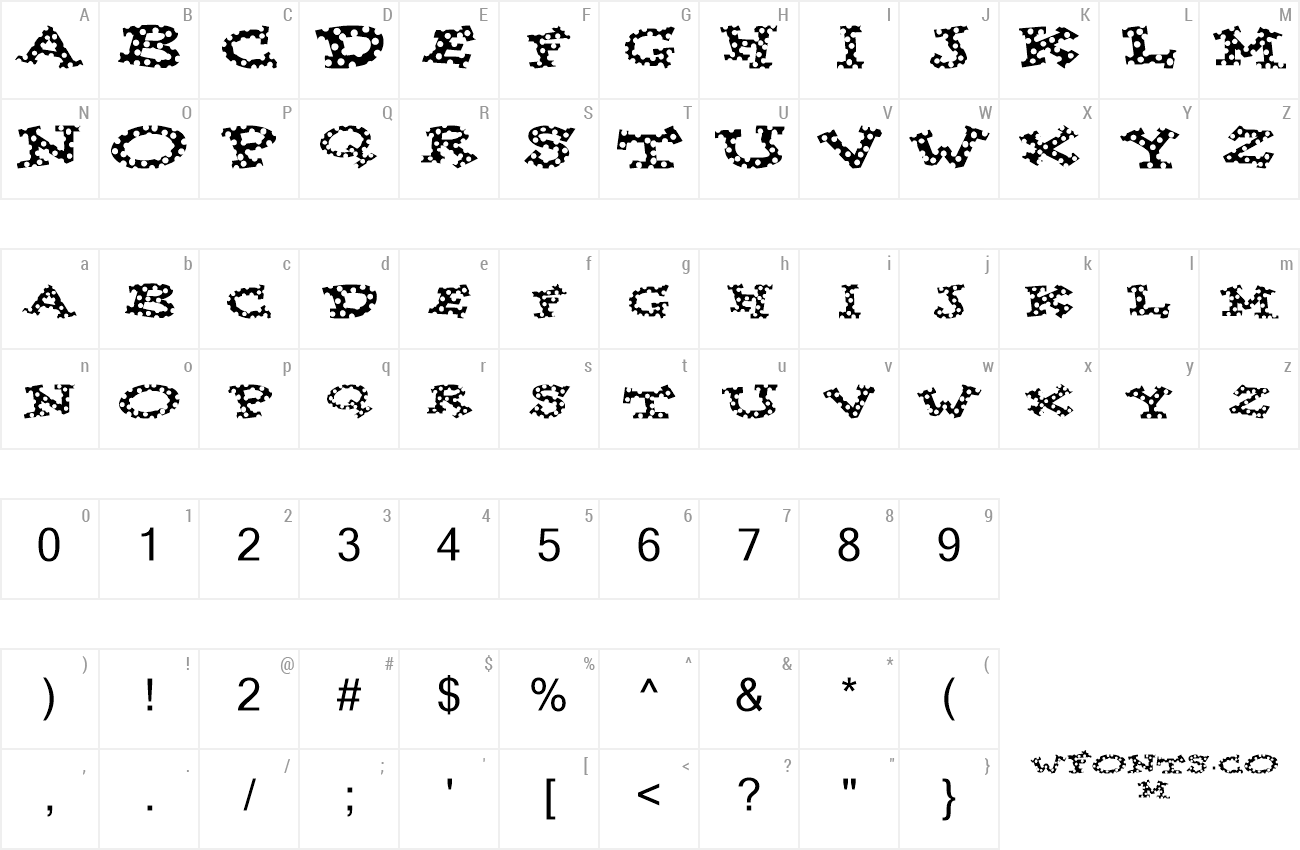 Spotty Font Font