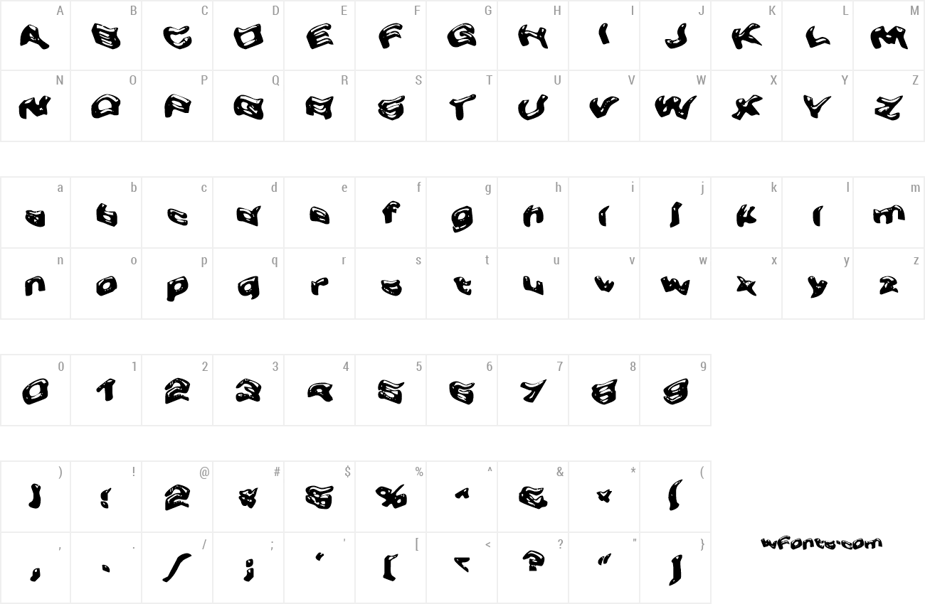 Warped Greased Monkey Font