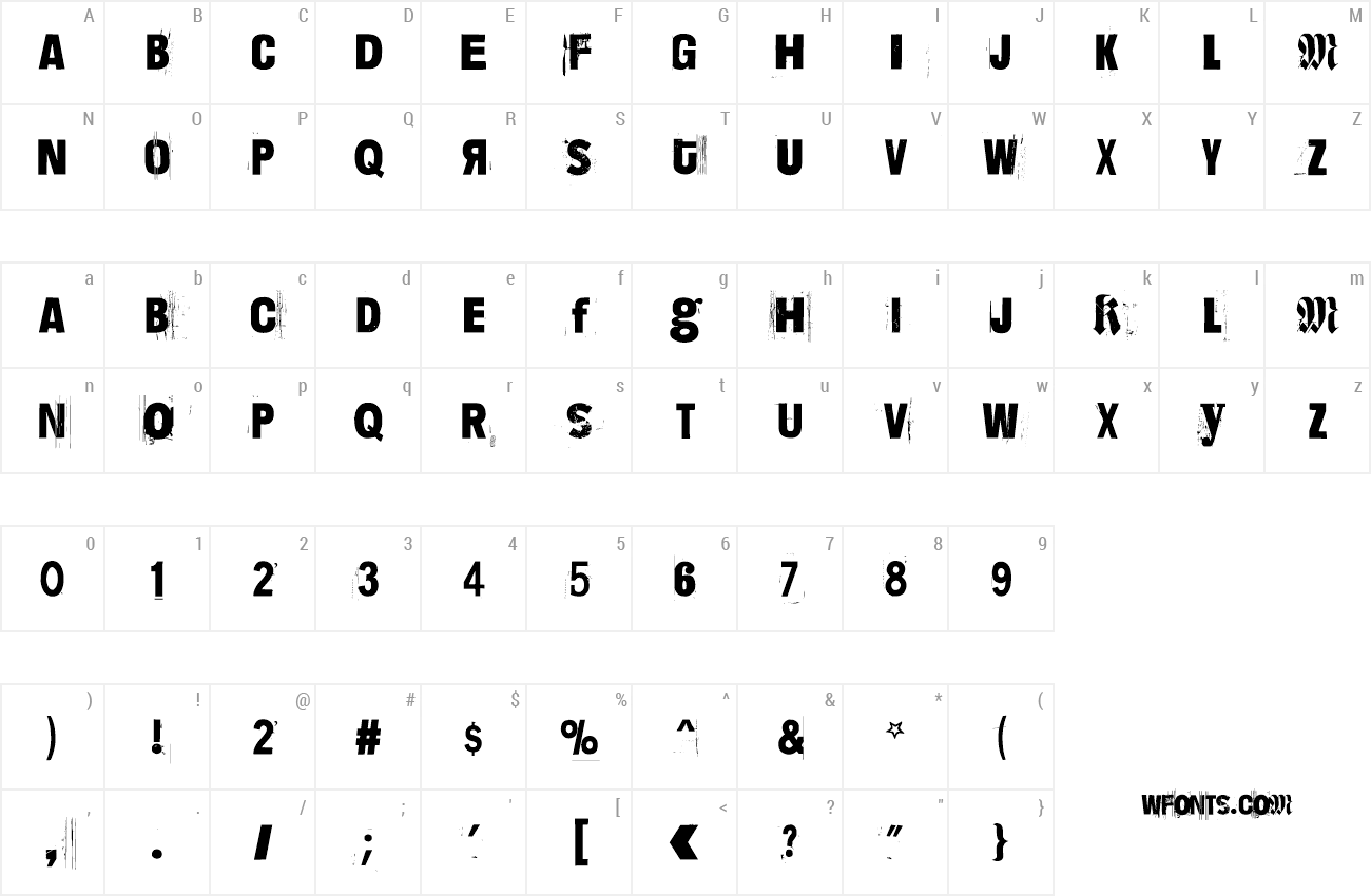 Dimension Zero Font