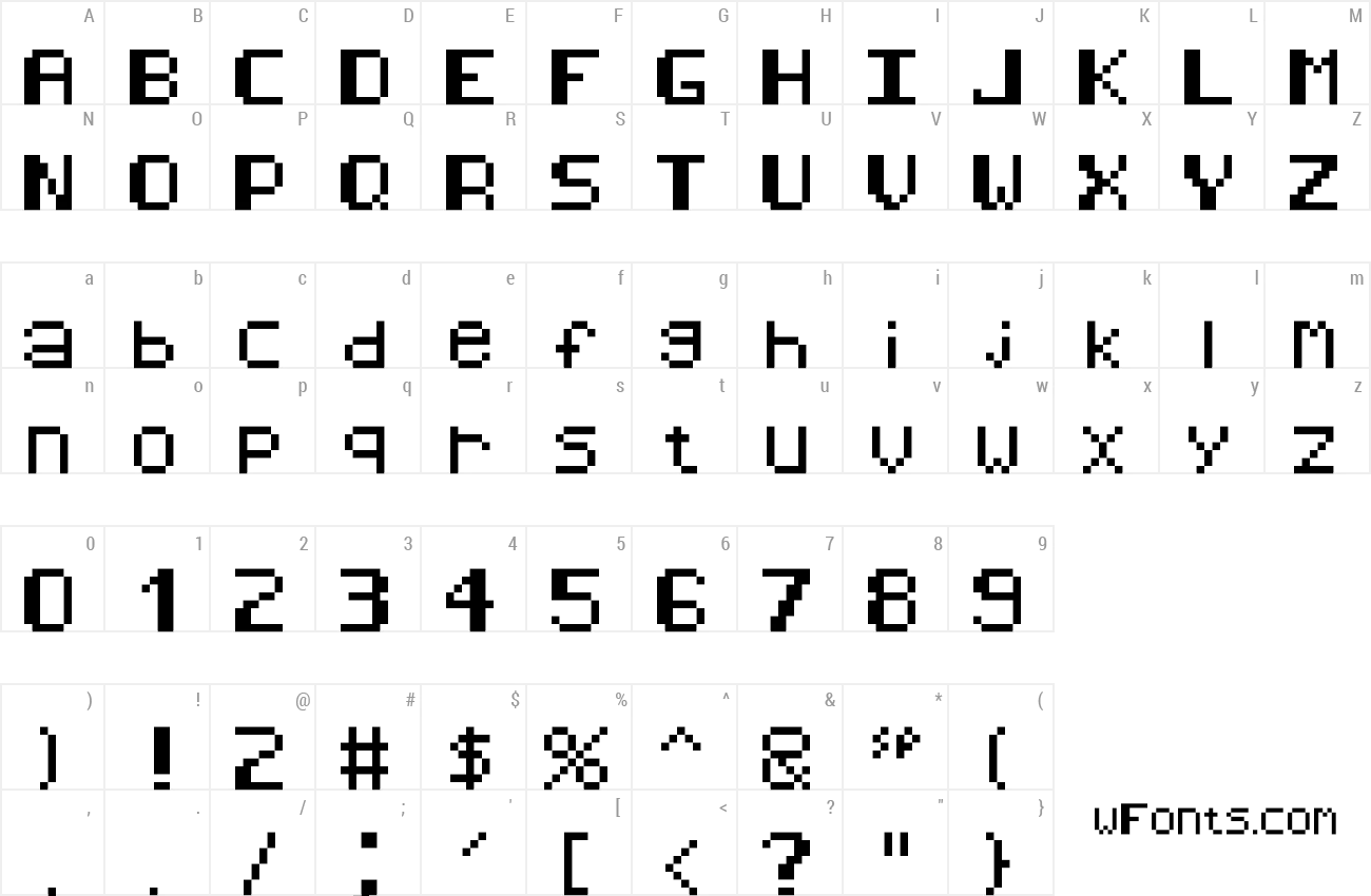 8-bit pusab Font