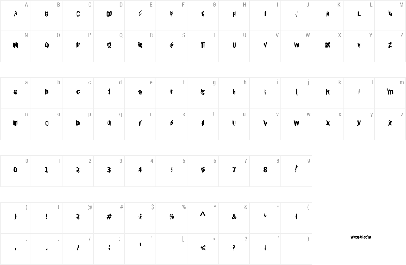 Demented Font